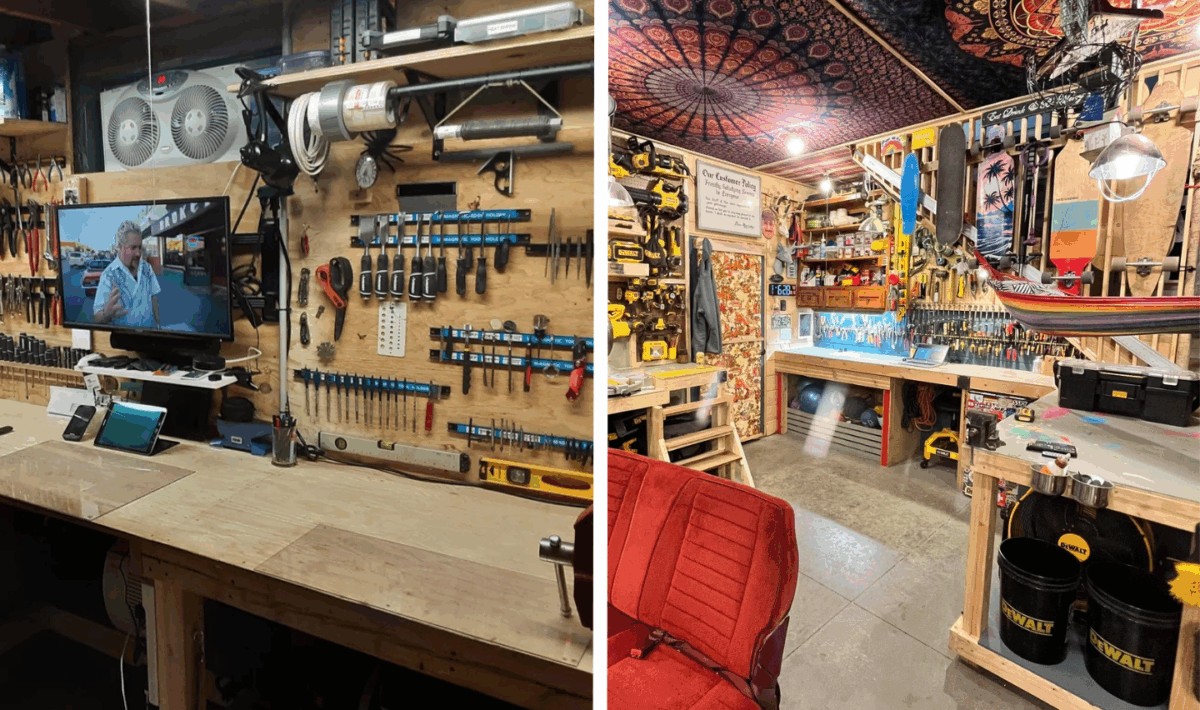 20 Workbench Photos That Will Put Your Garage To Shame - The Scroller