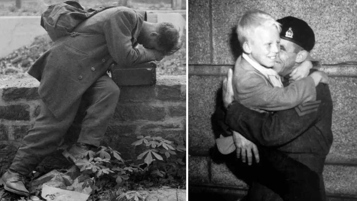15 Vintage Photos of Soldiers’ Emotional Homecomings
