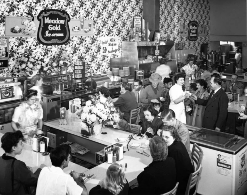 Scoop up the Past: 20 Vintage Images of Ice Cream Parlors - The Scroller