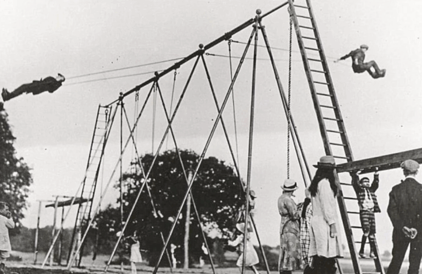20 Vintage Photos of Dangerous Playgrounds That Prove Safety Wasn't a ...