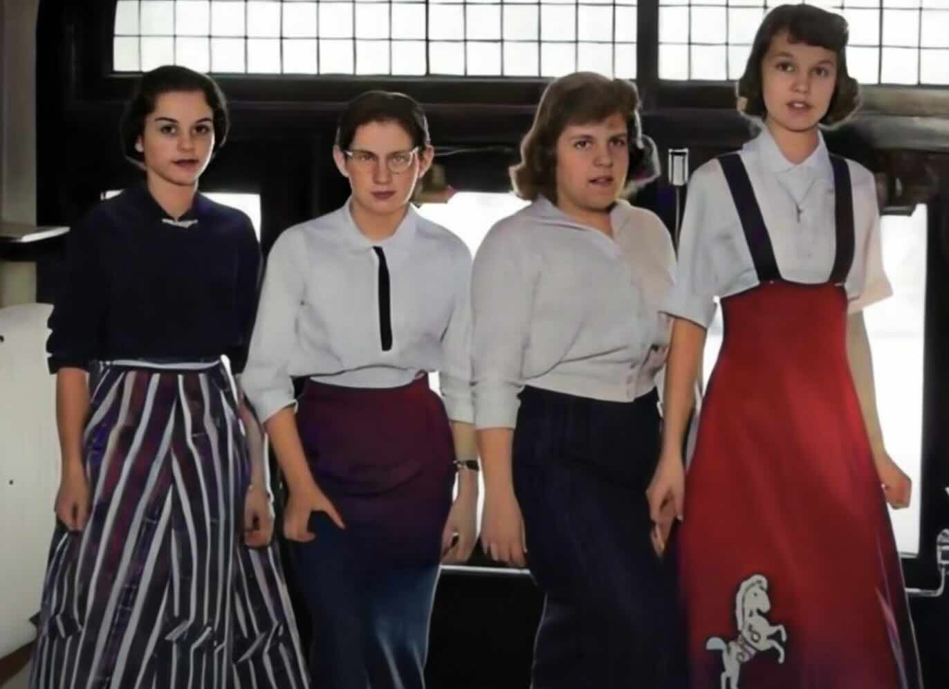 20 Colorized Photos of 1950s Women's Fashion