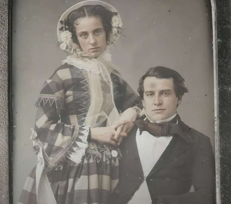 20 Colorized 1840s Victorian Couples Photos