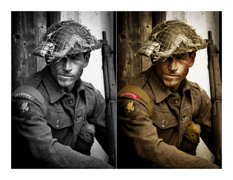 20 Colorized Military Photos of Soldiers from WWII