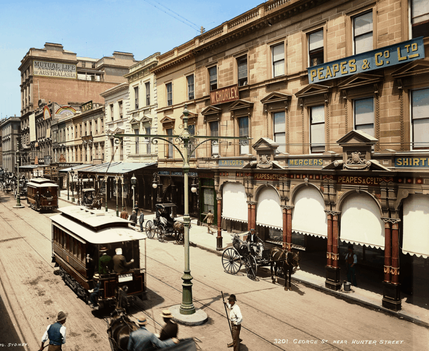 20 Colorized Photos of Street Scenes in the Early 1900s