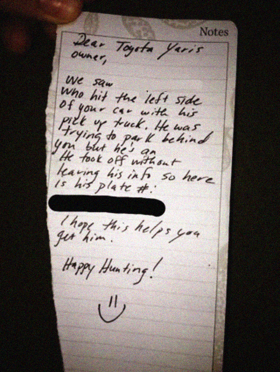 19 Notes Strangers Left on Cars That Deserve an Award