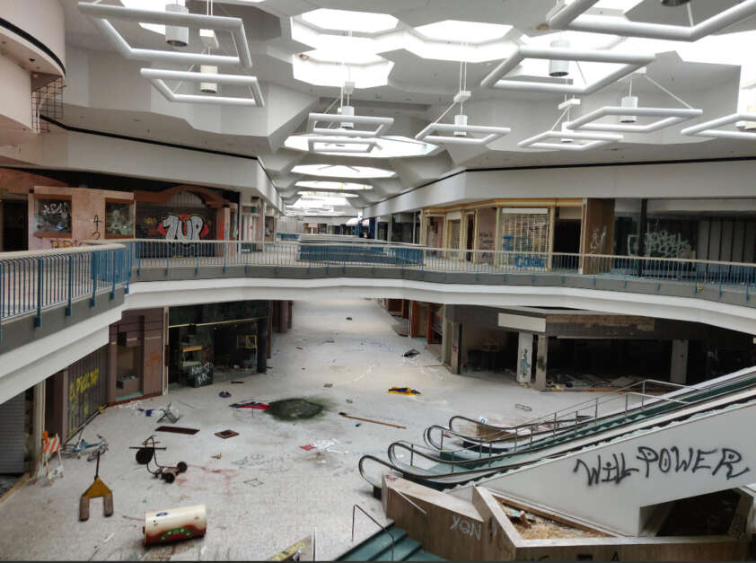 20 Eeriest Abandoned Malls Frozen in the ’80s